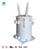 China 50 kVA Single Phase Pole Mounted Transformer 43800V to 120/240V ANSI IEEE for sale