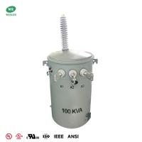 China 100kVA Single Phase Pole Mounted Transformer 34500Y/19920V to 120/240V ANSI IEEE for sale