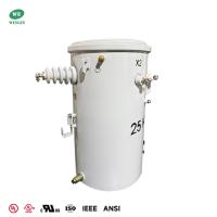 China 25kVA Single Phase Pole Mounted Transformer 6900V to 120V ANSI IEEE Oil Filled for sale