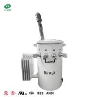 China 167kVA Single Phase Pole Mounted Transformer 34500Y/19920 to 120/240V Oil Type Power Transformer for sale