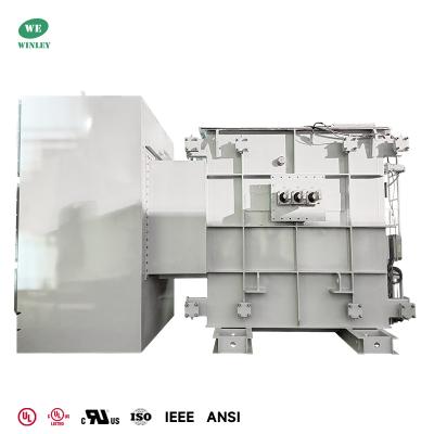 China 8000kVA 34.5kV 480V Three Phase Oil Immersed Substation Power Transformer ONAN 99.41% Efficiency for sale