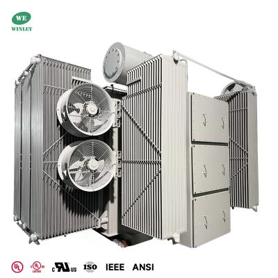 China 34 MVA 11 kV Three Phase Substation Transformer 304 SS NEMA 4X Tank ANSI IEEE for sale