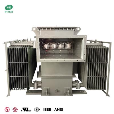 China 1500kVA Three Phase Oil Immersed Substation Power Transformer 1kV to 415V ONAN AS60076 for sale