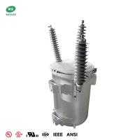 China 100kVA Single Phase Pole Mounted Transformer 34500V to 120/240V Double Bushing Primary ANSI IEEE for sale