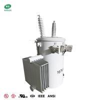 China 167kVA Single Phase Pole Mounted Transformer 34500V to 120/240V Overhead Distribution Type ANSI/IEEE Standards DOE 2016 Efficiency for sale