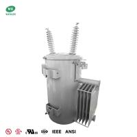 China 167kVA Single Phase Pole Mounted Transformer 34500V to 120/240V Overhead Distribution Type ANSI/IEEE Standards DOE 2016 Efficiency for sale