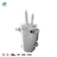China 167kVA Single Phase Pole Mounted Transformer 34500V to 120/240V Overhead Distribution Type ANSI/IEEE Standards DOE 2016 Efficiency for sale