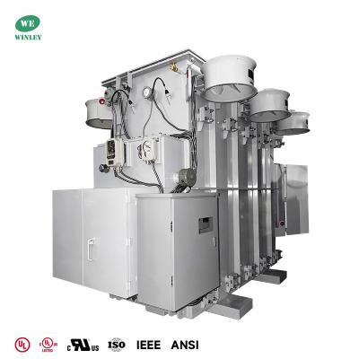 China Multi-Capacity Multi-Voltage 10/11.2/12.5/14 MVA Oil Immersed Substation Power Transformer 12470V to 2400D 4160Y/2400V ONAN/ONAF ANSI/IEEE Standards for sale