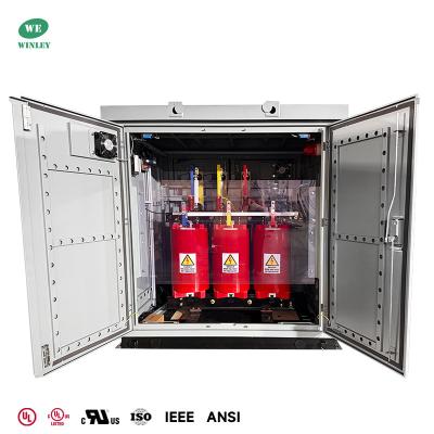China 112.5kVA Cast Resin Dry Type Transformer Medium Voltage 12470V to 480Y/277V ANSI/IEEE Standards for sale