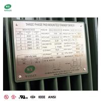 China 1000kVA Three Phase Pad Mounted Distribution Transformer 24940Y/14400V to 480Y/277V UL Listed for sale