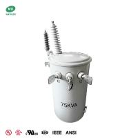 China 75 kVA Single-Phase Pole-Mounted Transformer 24940GrdY/14400V to 120/240V For Rural Distribution for sale