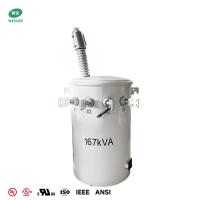 China 167kVA Single Phase Pole Mounted Transformer 34500/19920V to 120/240V for Rural Distribution for sale
