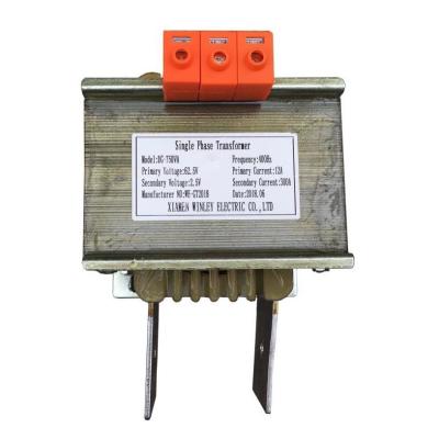 China 750VA 300A 12A Single Phase Control Transformer 400Hz 62.5V to 2.5V with 10kVA Capacity and CE/ISO Certification for sale