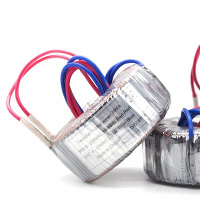 China 50VA Single Phase Audio Toroidal Isolation Transformer 220VAC to 21VAC 50/60Hz with Copper Windings for sale