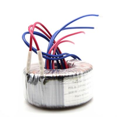 China 120VA B Class Toroidal Transformer with Dual 22VAC Outputs and 130°C Thermal Fuse Protection for sale
