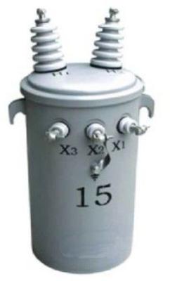 China 15KVA Oil Type Pole Mounted Single Phase Transformer 12470V 240/120V for sale
