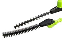 China 900W Rear Battery Powered Extendable Hedge Trimmer Lightweight Cordless Telescopic for sale