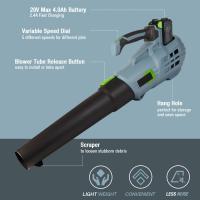 China 16000RPM 60Hz Wireless Air Blower Cordless Leaf Blower With Battery And Charger for sale