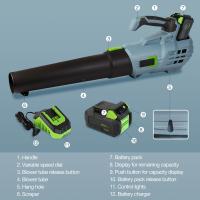 China 16000RPM 60Hz Wireless Air Blower Cordless Leaf Blower With Battery And Charger for sale