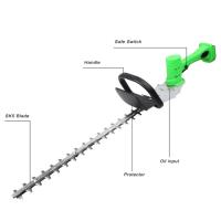 China 20V Bush Electric Hedge Cutter Cordless 20 Inch Blades Cordless Grass Trimming Shears for sale