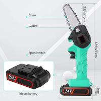 China OEM 500W Battery Cordless Compact Mobile Hand Held Rechargeable Chain Saw Mill for sale