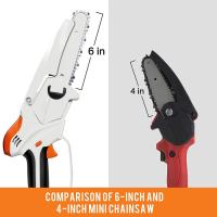 China 10 Inch Brushless Motor Cordless Portable Chain Saw Machine For Wood Cutting for sale