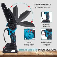 China 550W 12m/S Portable Handheld Cordless Chainsaw With Battery And Charger for sale