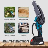 China 550W 12m/S Portable Handheld Cordless Chainsaw With Battery And Charger for sale