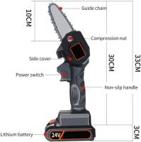 China 6in 21V Mini Small Battery Handheld Chainsaw Machine Mills Wood Cutting Lithium Prunner for sale