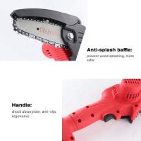 China 5.0Ah Lithium Ion Brushless Cordless Portable Chain Saw 16in Self Sharpening for sale