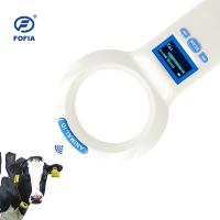 China Handheld RFID Microchip Scanner 134.2khz USB Animal Reader For Cattle White Color for sale