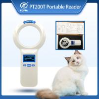 China Animal Tracking Chip Reader With 1000 Data Memory USB Cable AA Battery for sale
