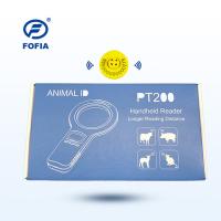 China 134.2Khz RFID Reader For Animal Management 12 Languages OLED Display Blue Button for sale
