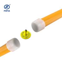 China Low Frequency 134.Khz RFID Stick Reader Cow Ear Tag 79cm Long Antenna 4AA Battery for sale