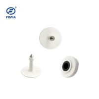 China NLIS Approved HDX Electronic Ear Tag Round In White Color For Cow ID for sale