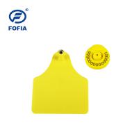 China Livestock Electrical Ear Tag Animal Identification 134.2khz FDX-B for sale