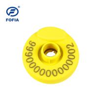 China Livestock Electrical Ear Tag Animal Identification 134.2khz FDX-B for sale