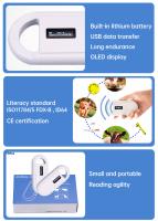 China Animal Microchip Scanner supporting microchip and temperature data reading compatible with HT001 series temperature chips for sale