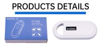 China Animal Microchip Scanner supporting microchip and temperature data reading compatible with HT001 series temperature chips for sale