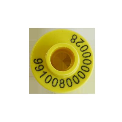 China Livestock Sheep Goat Piglet Ear Tag Rfid 17cm Reading Distance for sale