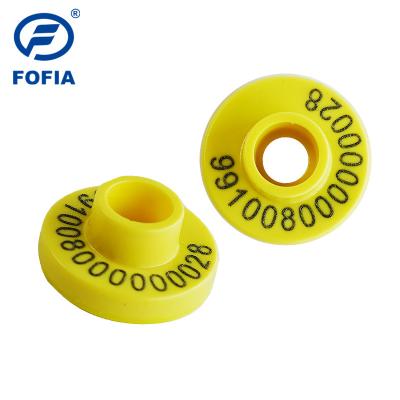 China Small Electronic Ear Tags Low Frequency 24mm For Piglets 134.2KHz for sale