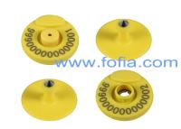 China Customized Animal Electonic Rfid Ear Tags Smart ISO11784 For Cow for sale