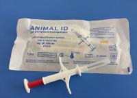 China Microchip Tracking Device For Dogs 1.4*8mm , EM4305 Found Pet Microchip Injectable Transponders for sale