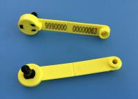 China 22cm Reading Distance electronic sheep tags FDX B 134.2KHz Frequency for sale
