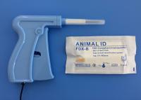 China RFID Animal ID ISO Transponder Microchip 1.4*8mm With 3 Stickers Barcode Label for sale