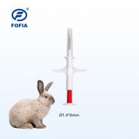 China 134.2 KHz RFID Animal ID Microchip 6 Adhesive-Stickers 5-10cm Read Range 6.86g Weight for sale