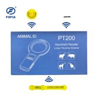 China USB Powered RFID Microchip Scanner With 3 AA Power And Built-In System Clock Handheld for sale