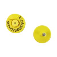 China 28mm RFID Ear Tag For T901 IEC 68-2-6 Vibration Standard Polyether Urethane for sale