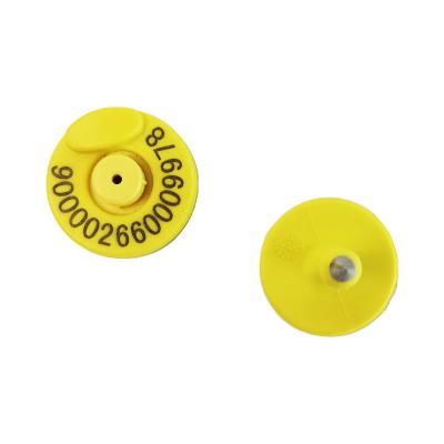 China 28mm RFID Ear Tag For T901 IEC 68-2-6 Vibration Standard Polyether Urethane for sale