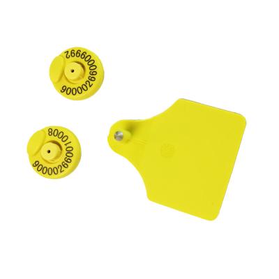 China Lightweight Sheep Ear Tags With EM4305 Chip Compatible With ET907 And T901 for sale